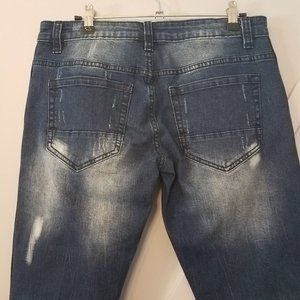 Kilogram | Jeans | Kilogram Bbo M Blue Denim Orangewhite Stripe | Poshmark